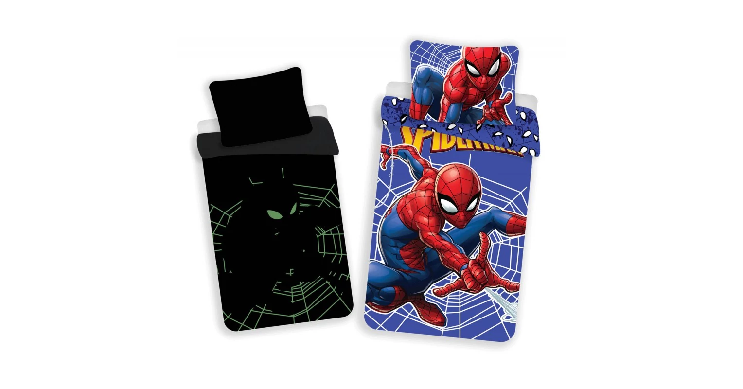 Világítós Foszforeszkáló Pókember 2 részes Gyermek Ágynemű-garnitúra ...