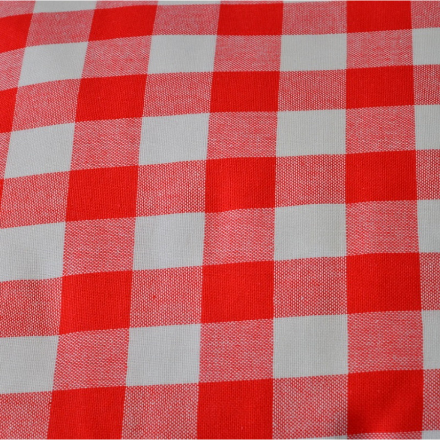 PIROSKA Piros Fehér díszpárnahuzat 40x40 cm - Díszpárna.com Webáruház